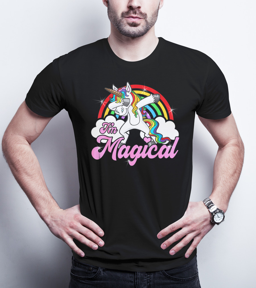 I'm Magical Dabbing Unicorn Rainbow T-Shirt