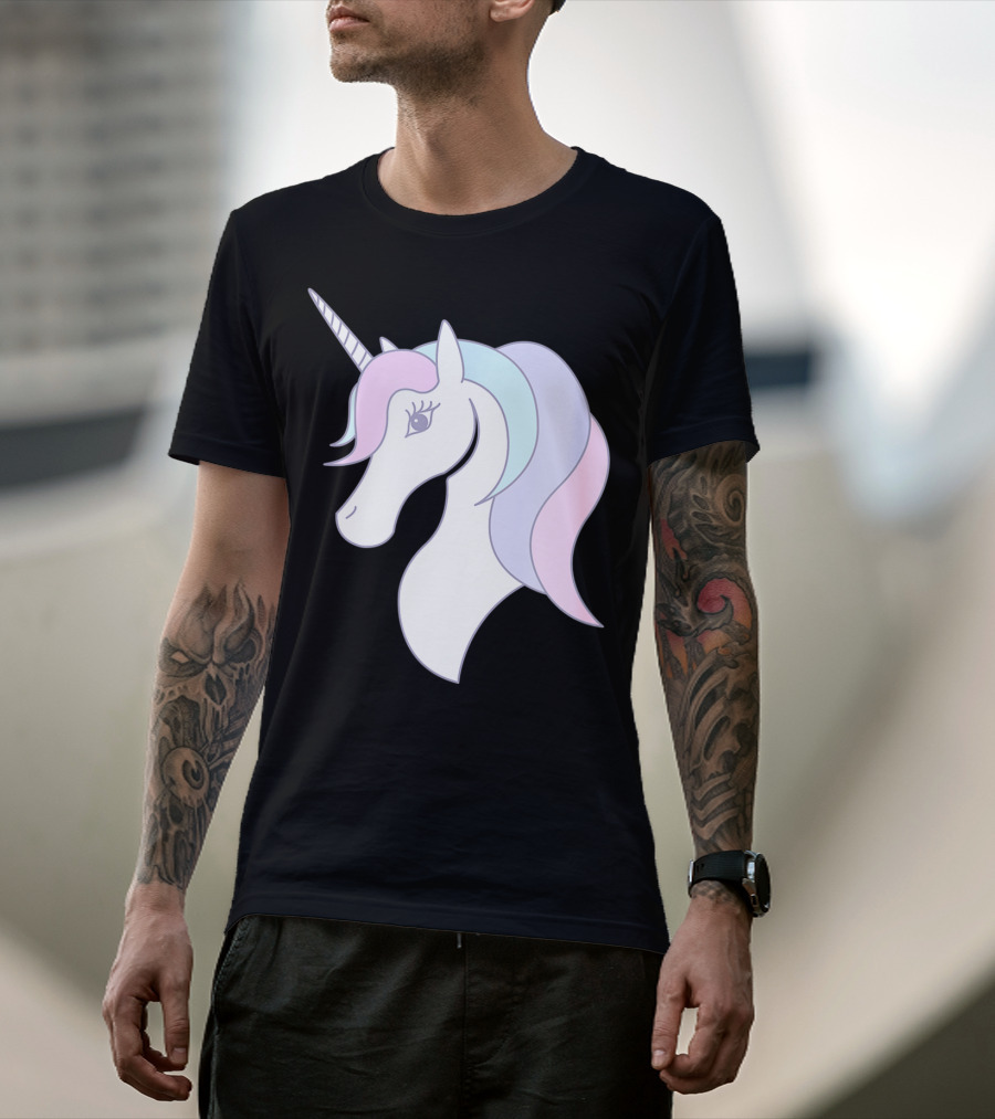Fabulous Unicorn Pastel Colors For Women Girls T-Shirt