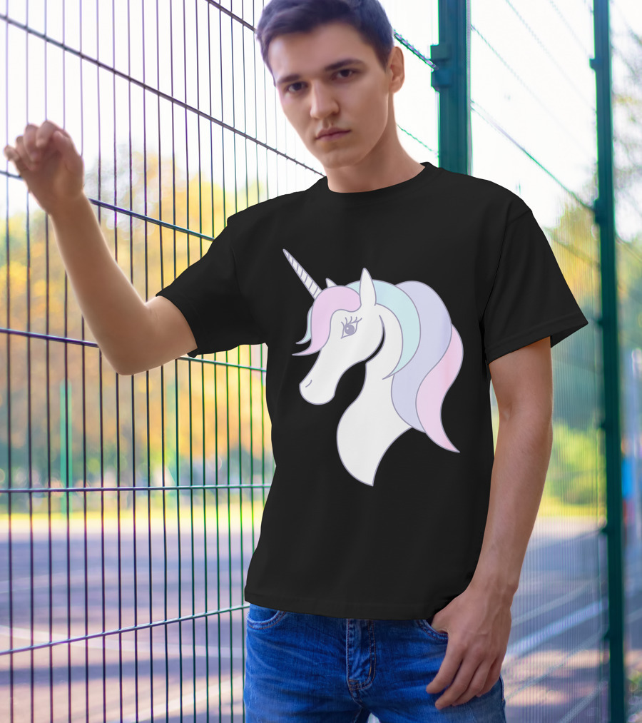 Fabulous Unicorn Pastel Colors For Women Girls T-Shirt