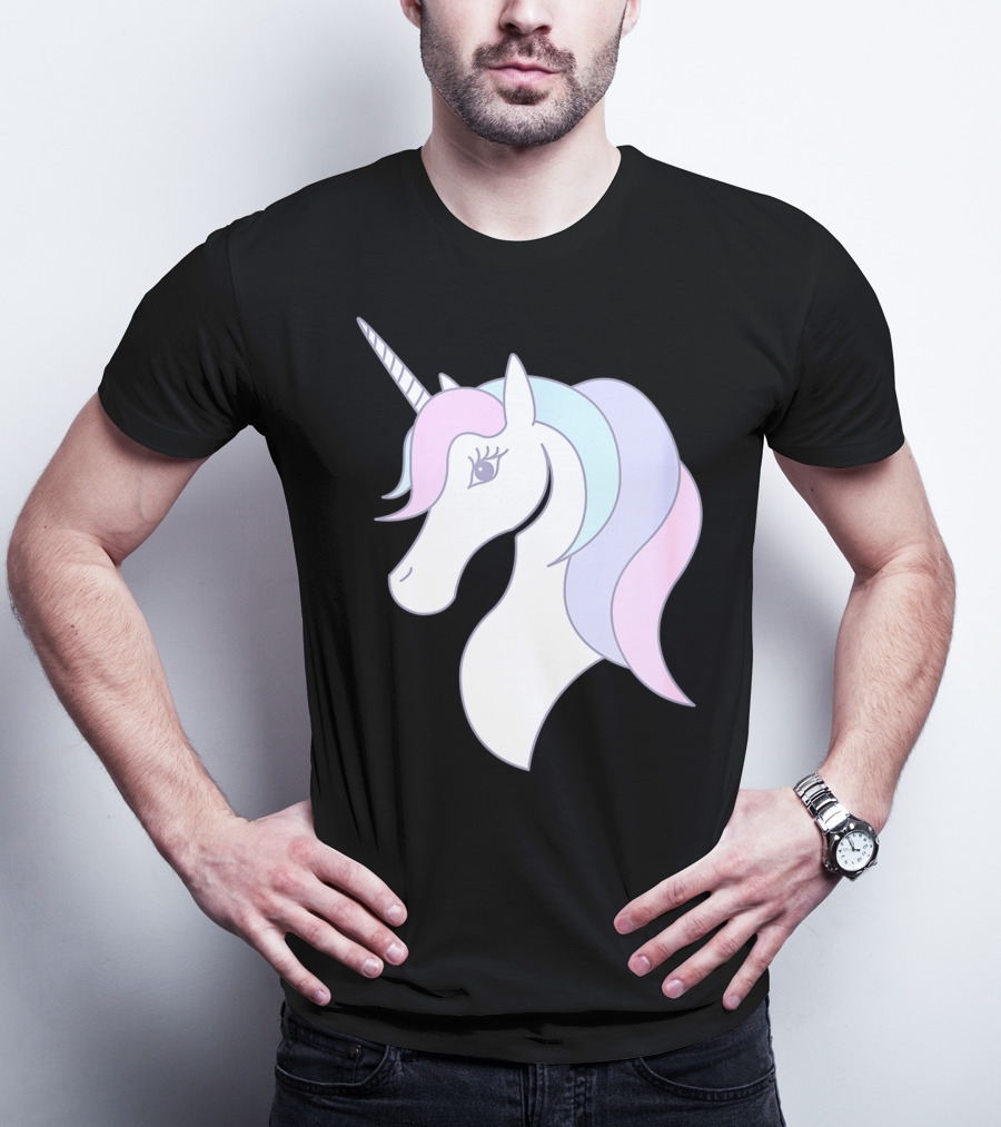 Fabulous Unicorn Pastel Colors For Women Girls T-Shirt