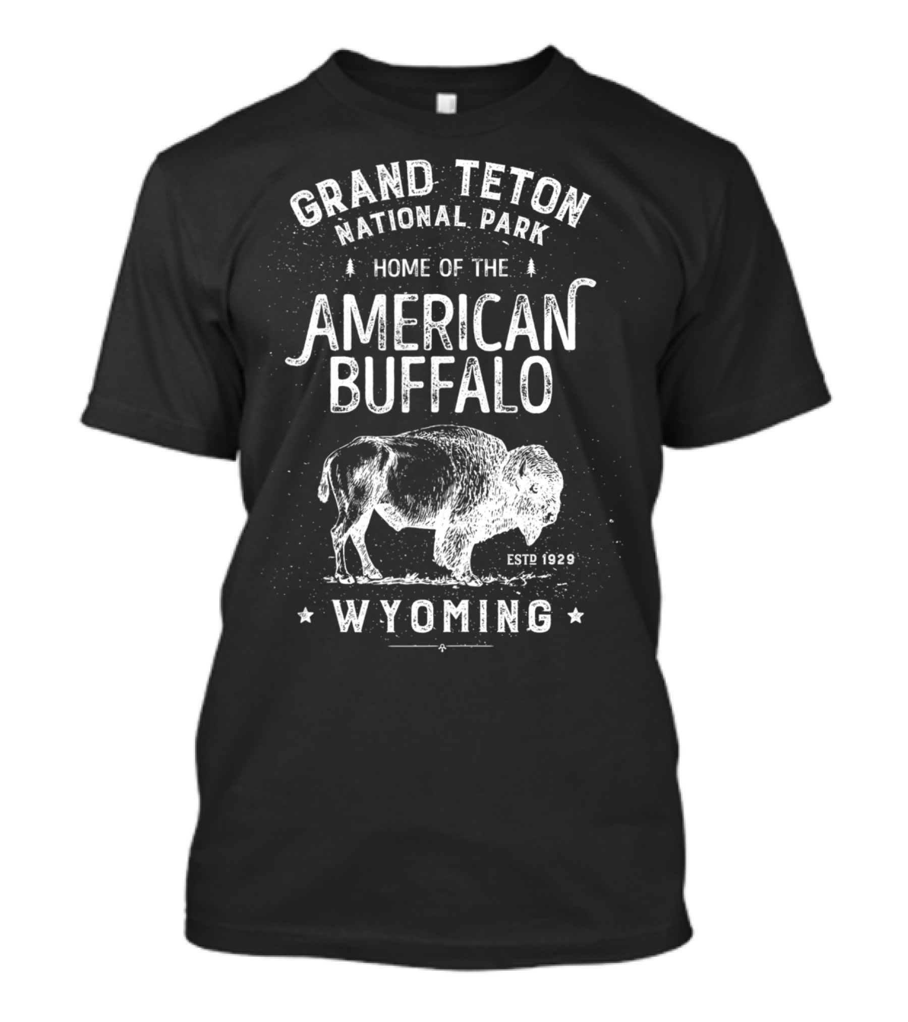 Grand Teton National Park Home Of The American Buffalo Wyoming Est 1929 T-Shirt