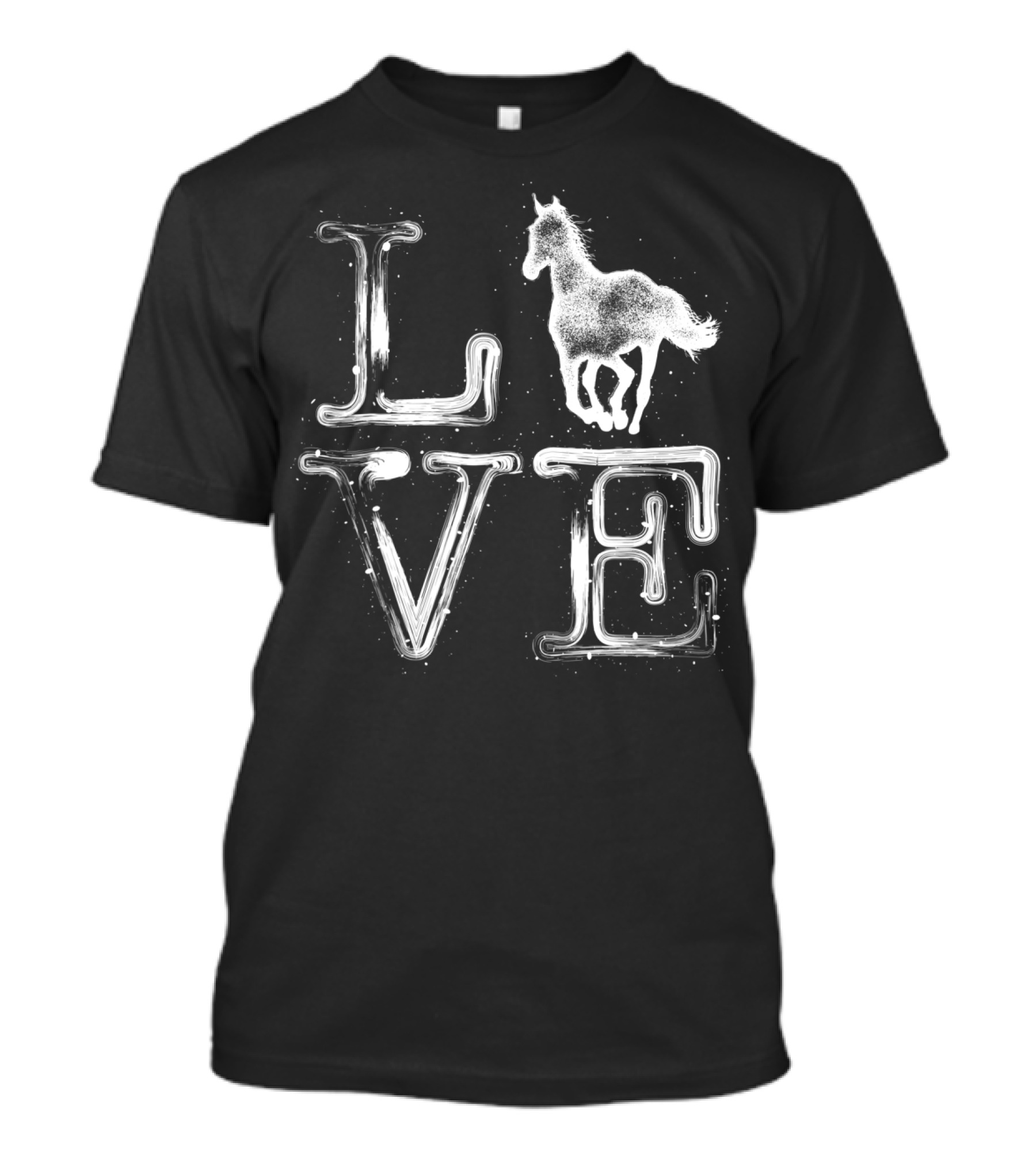 I Love Horses Girls Women Riding Racing T-Shirt