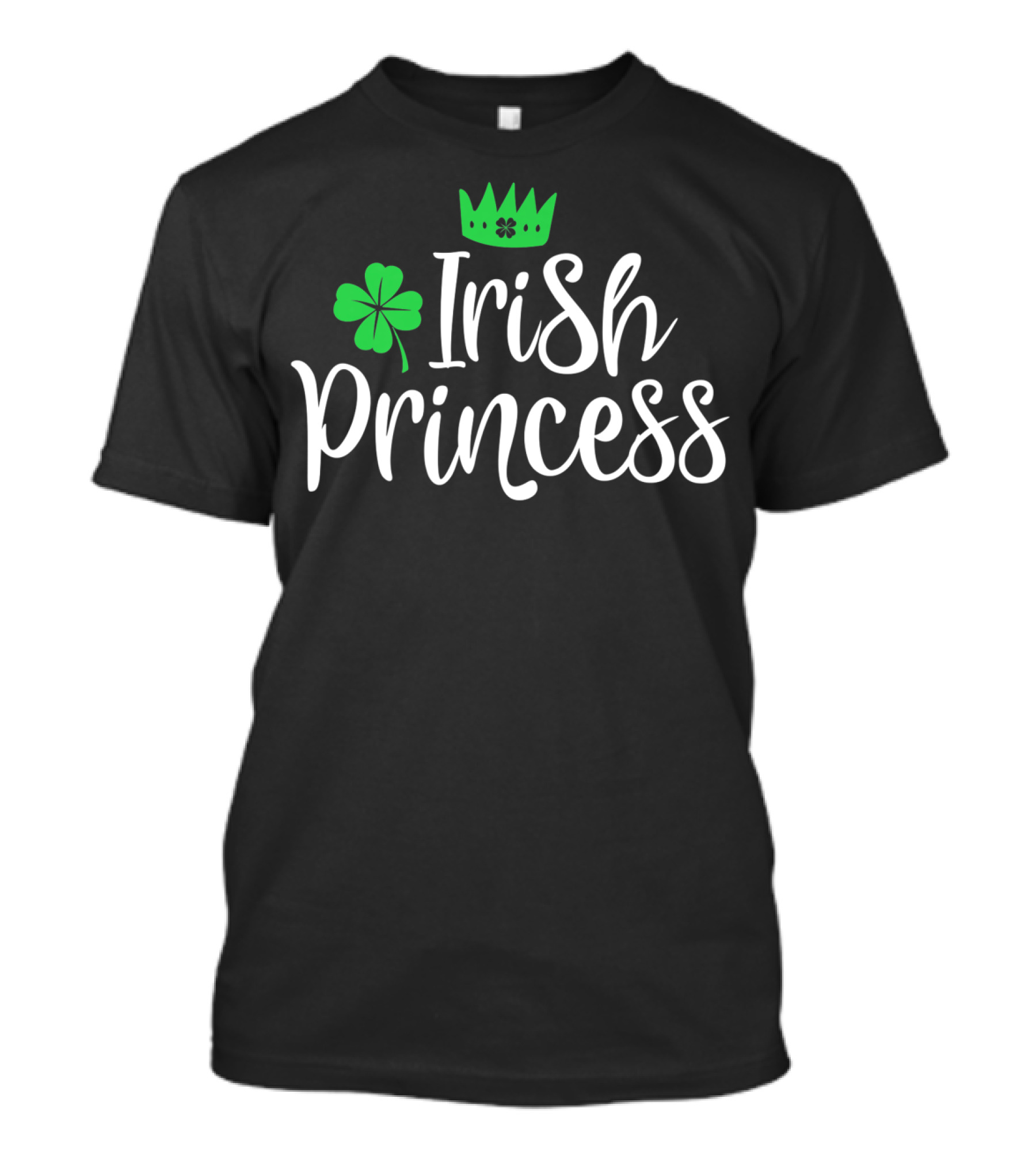 Irish Princess Clover Crown St Patricks Day Irish Girl T-Shirt