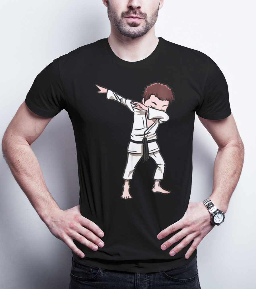 Karate Taekwondo Dabbing Boy Funny Dab Martial Arts Kid T-Shirt