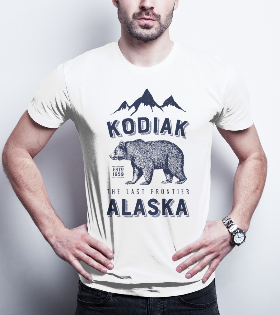 Kodiak Alaska The Last Frontier Bear Est. 1959 T-Shirt