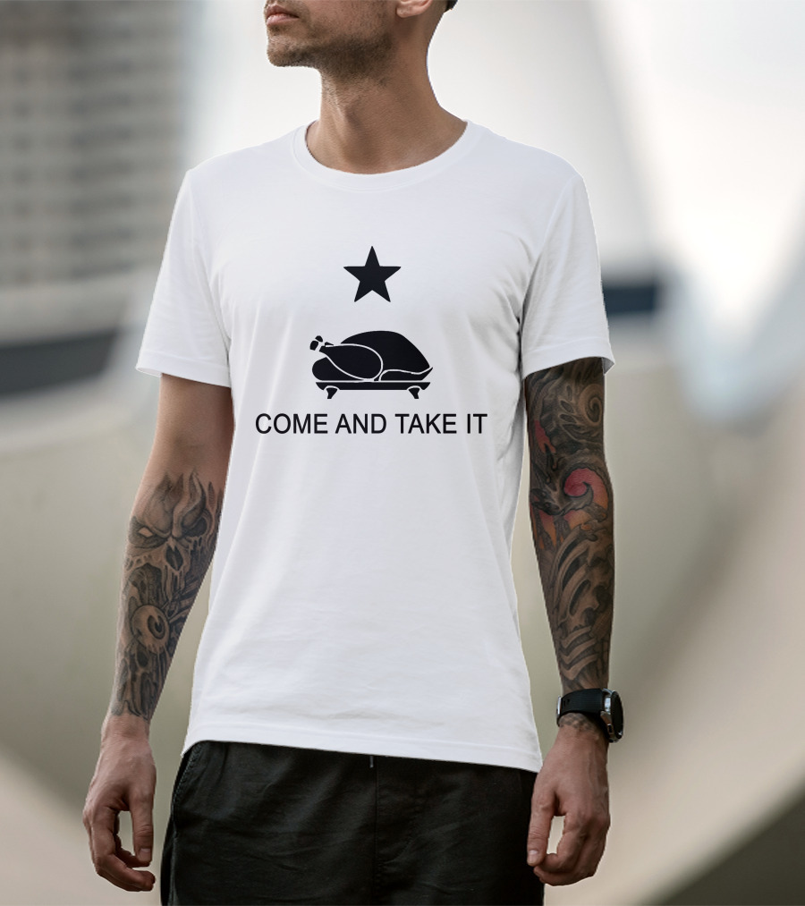 Thanksgiving Come And Take It Star Turkey T-Shirt