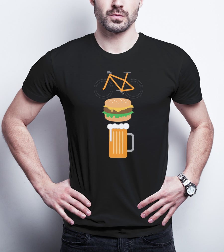 Bike Burger And Beer Trio T-Shirt
