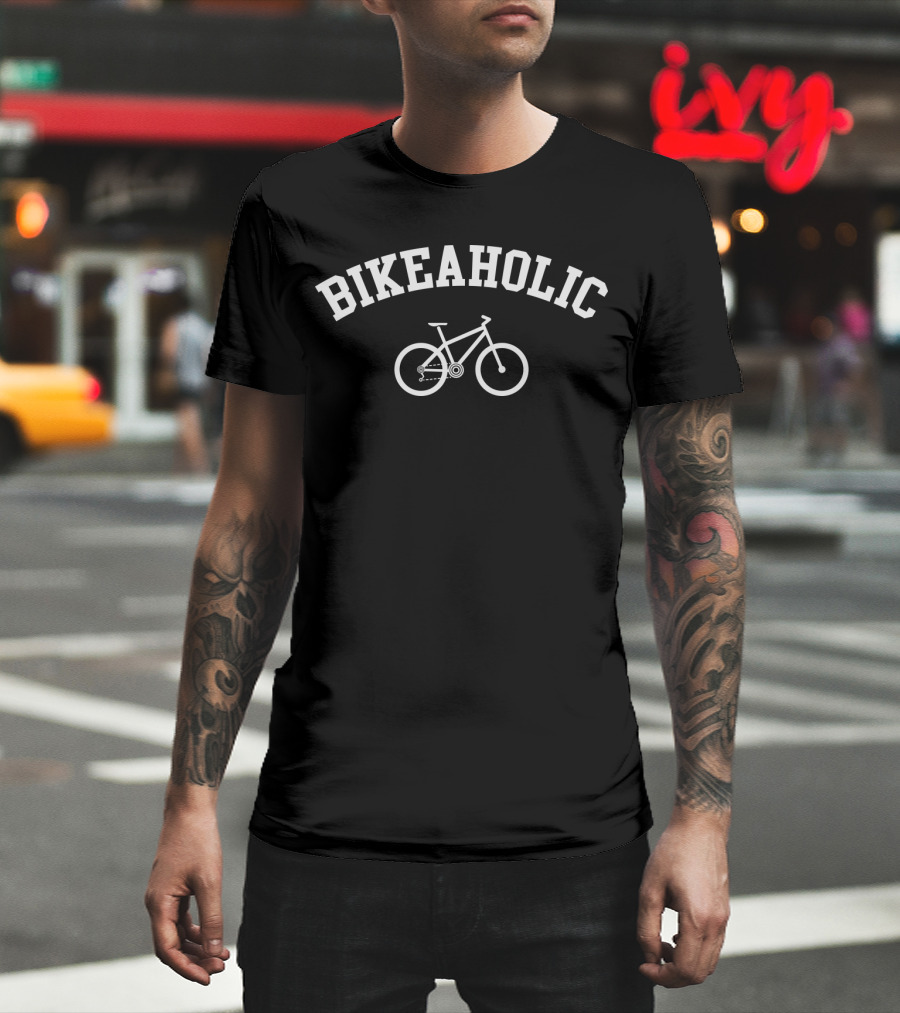 BIKEAHOLIC Bicycle Enthusiast Cycling Passion T-Shirt