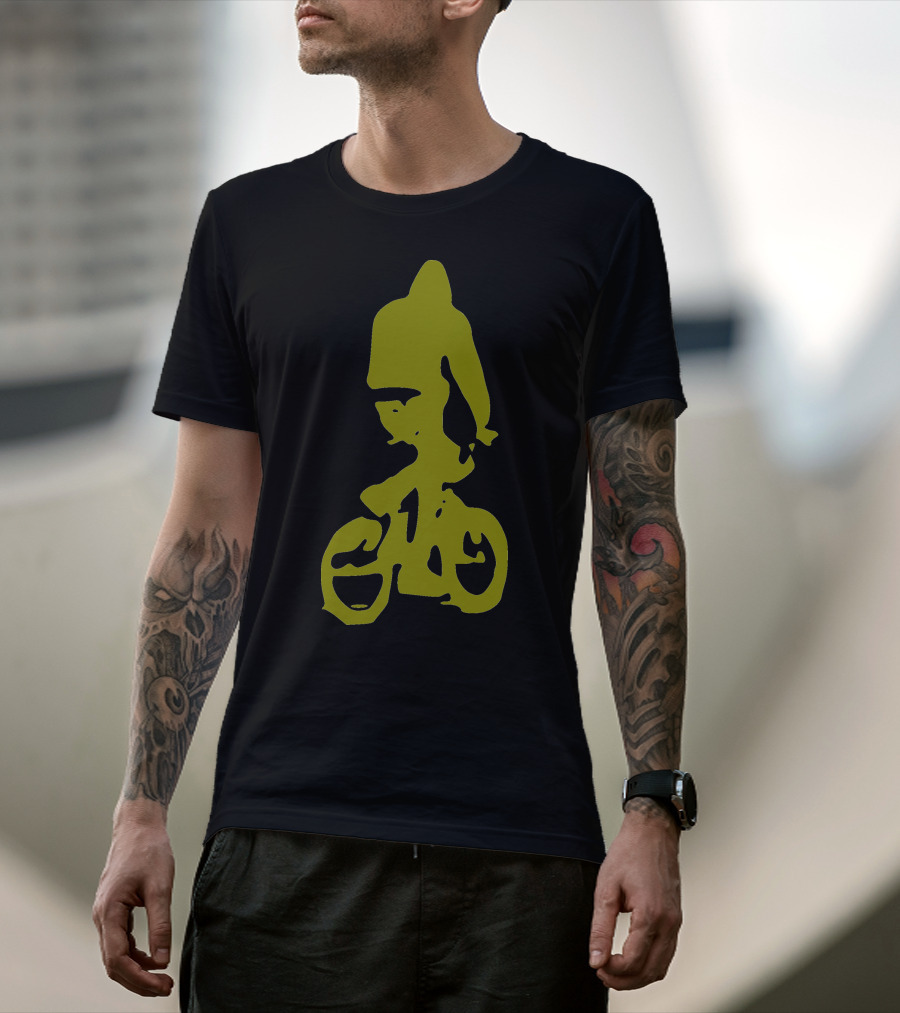 BMX Rider Silhouette In T-Shirt