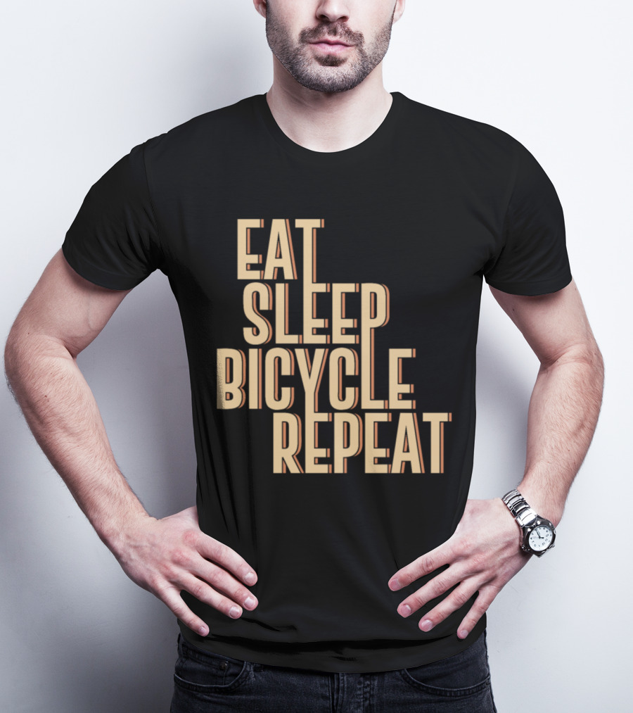 Eat Sleep Bicycle Repeat Bike Cycling Passion T-Shirt