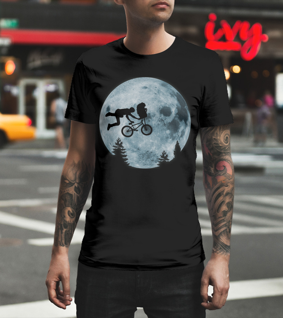 Extreme Terrestrial Moon Biking T-Shirt