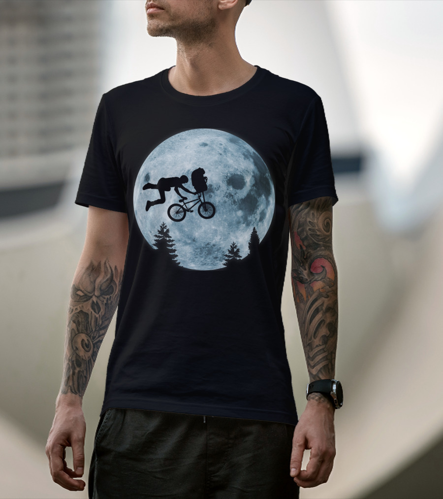Extreme Terrestrial Moon Biking T-Shirt