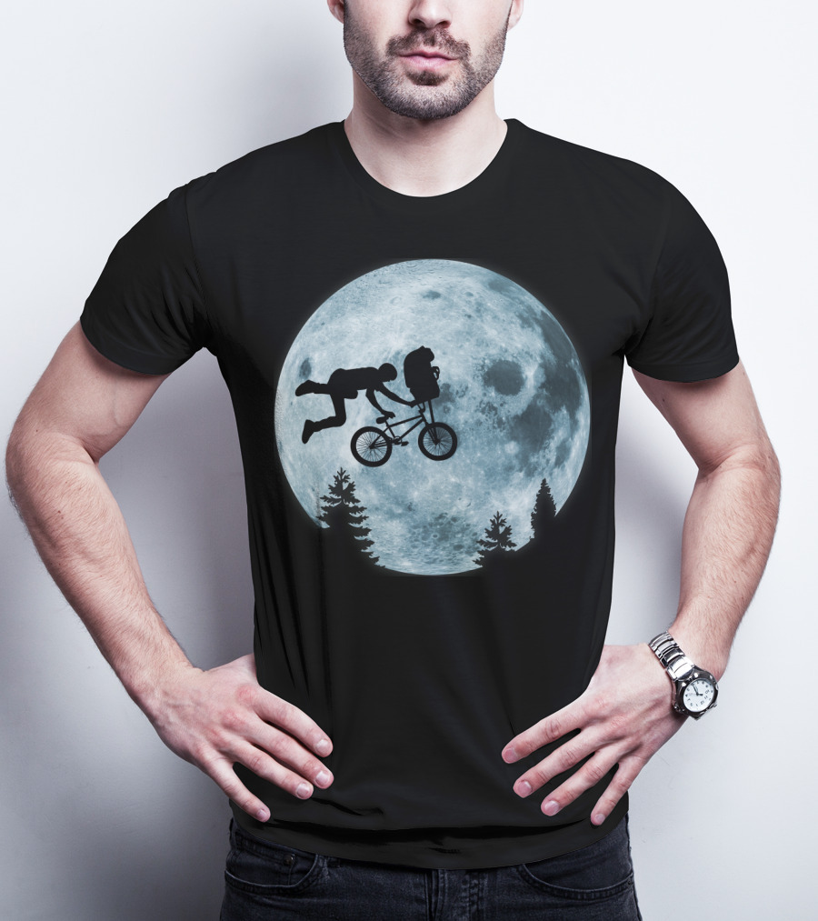 Extreme Terrestrial Moon Biking T-Shirt