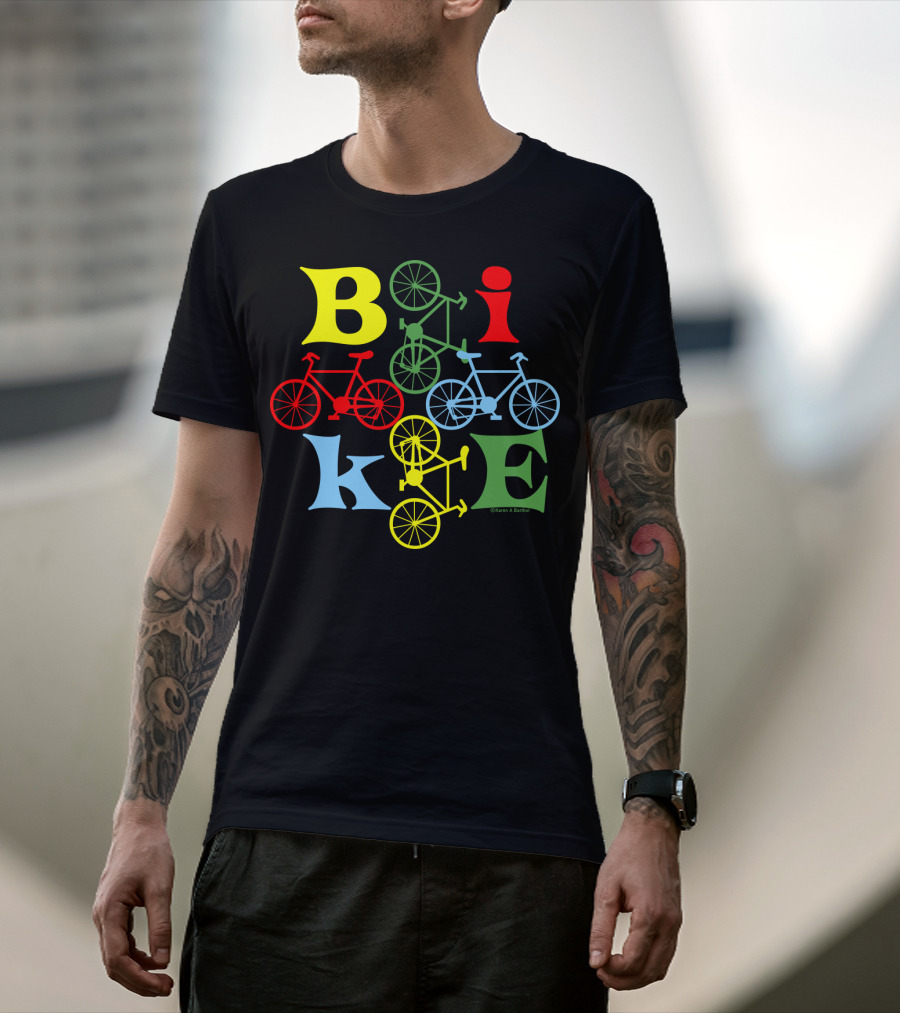 Bike Four Colorful Styles T-Shirt