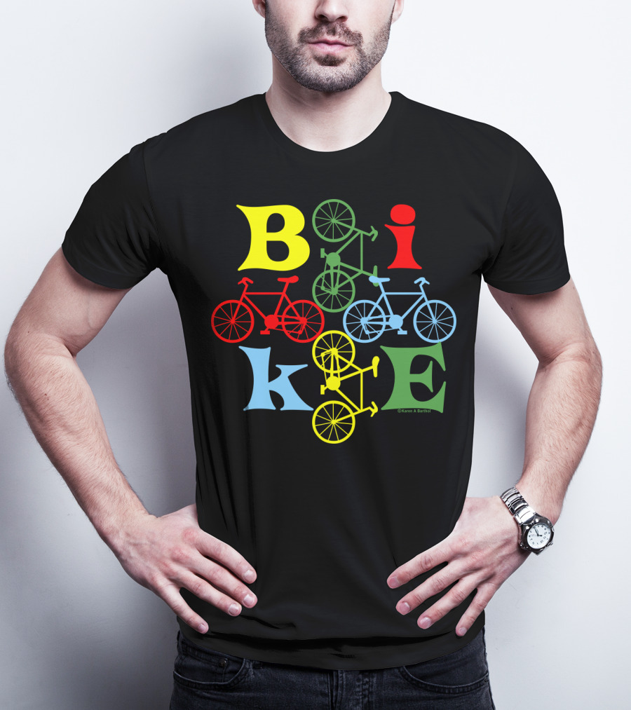 Bike Four Colorful Styles T-Shirt