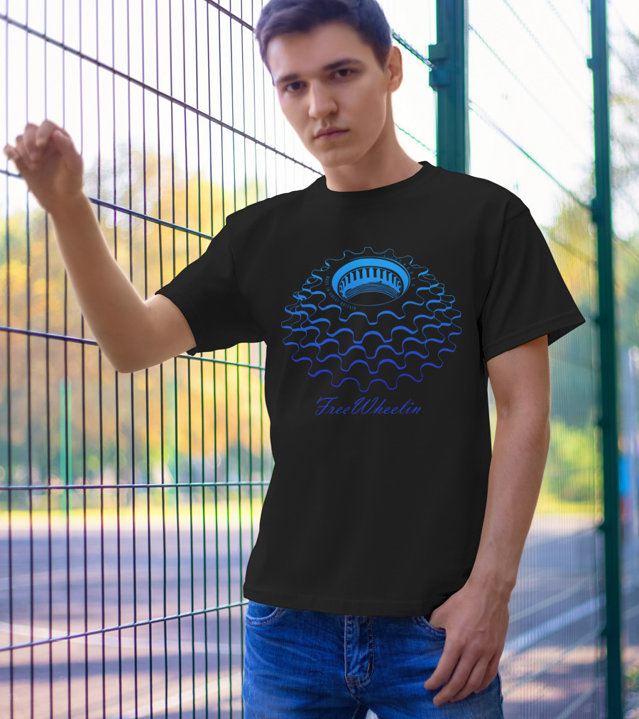 FreeWheelin Made In Great Britain Bicycle Gear T-Shirt