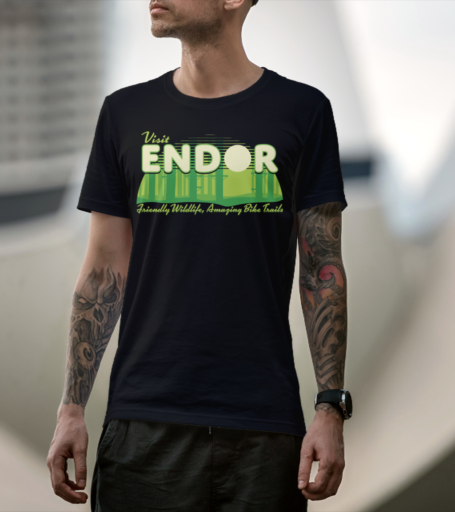 Visit Endor Friendly Wildlife Amazing Bike Trails T-Shirt