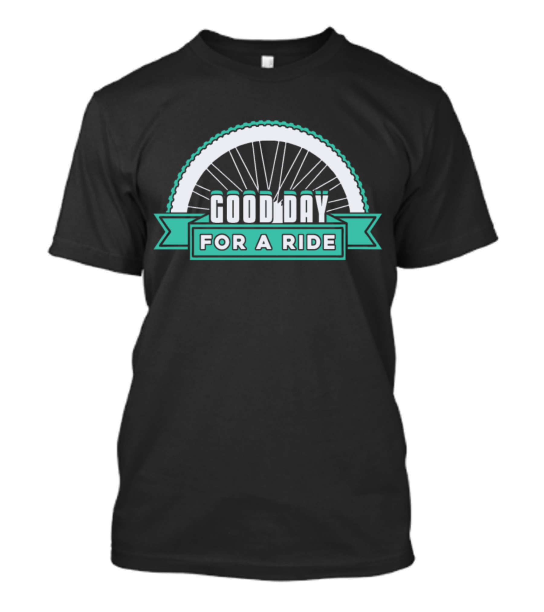 Good Day For A Ride Bicycle Wheel Banner T-Shirt