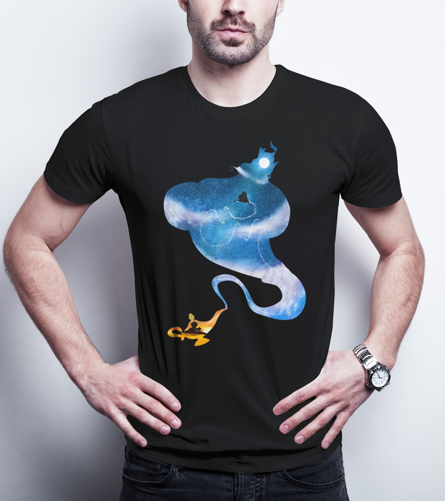 Greater Than All The Magic Lamp Sky Journey T-Shirt