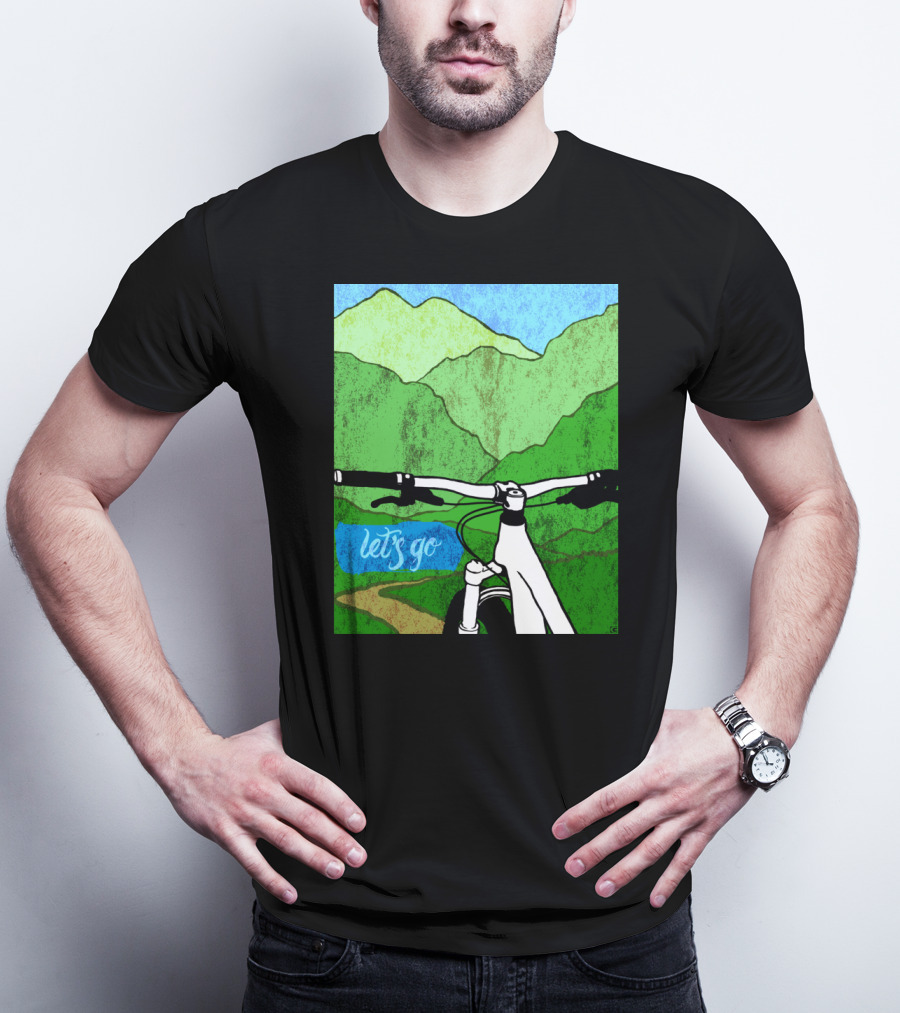 Lets Go Mountain Bike Adventure Trail T-Shirt