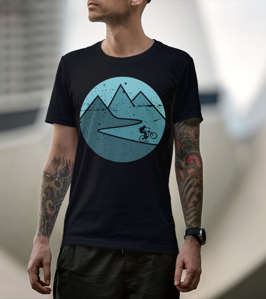 Mountain Bike Biker Cycling Adventure In Scenic Outdoor Mountains T-Shirt