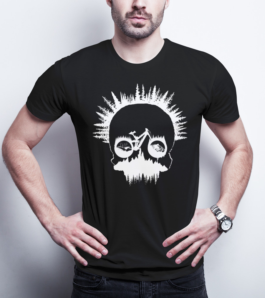 MTB Skull Ride Forest Bicycle Adventure T-Shirt