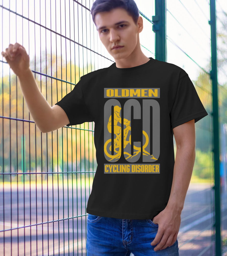 Oldmen Ocd Cycling Disorder Biker T-Shirt