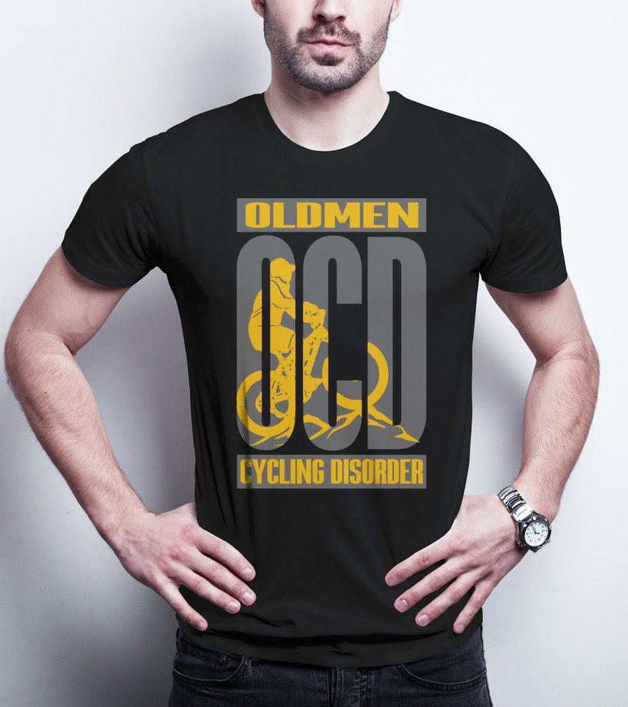 Oldmen Ocd Cycling Disorder Biker T-Shirt