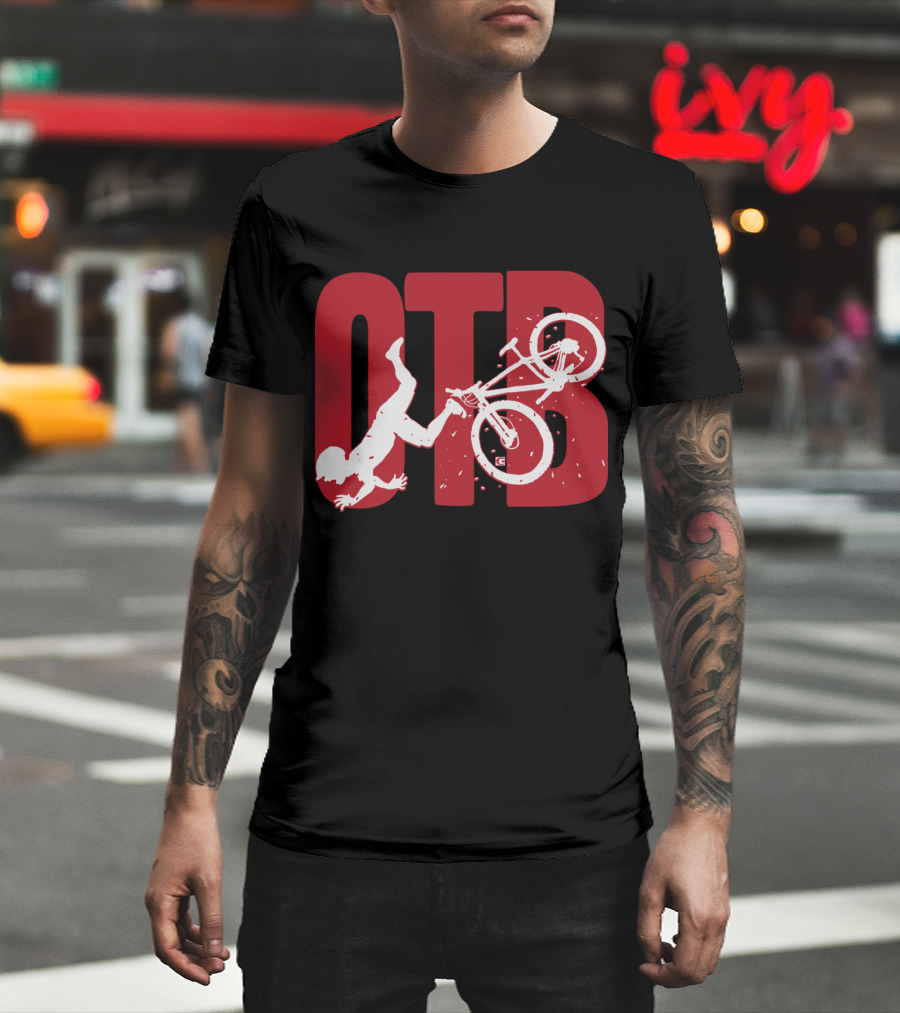 OTB Over The Bar Cyclist Flip Stunt T-Shirt