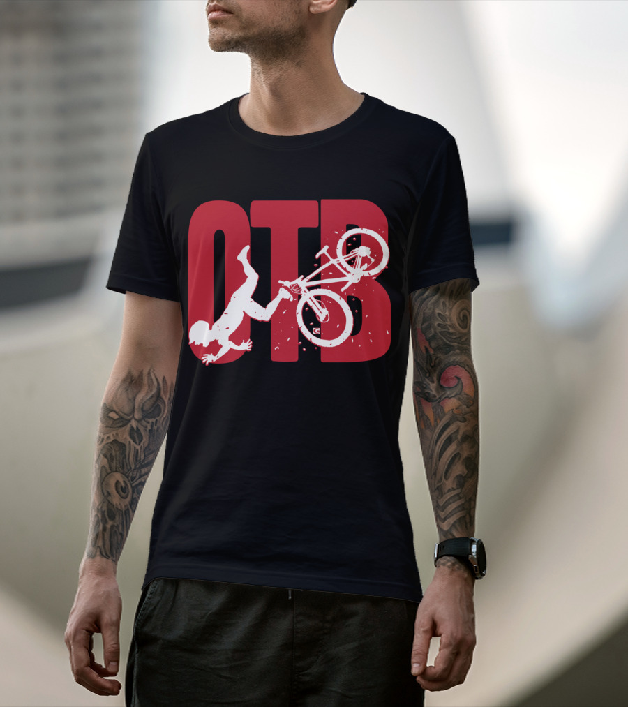 OTB Over The Bar Cyclist Flip Stunt T-Shirt