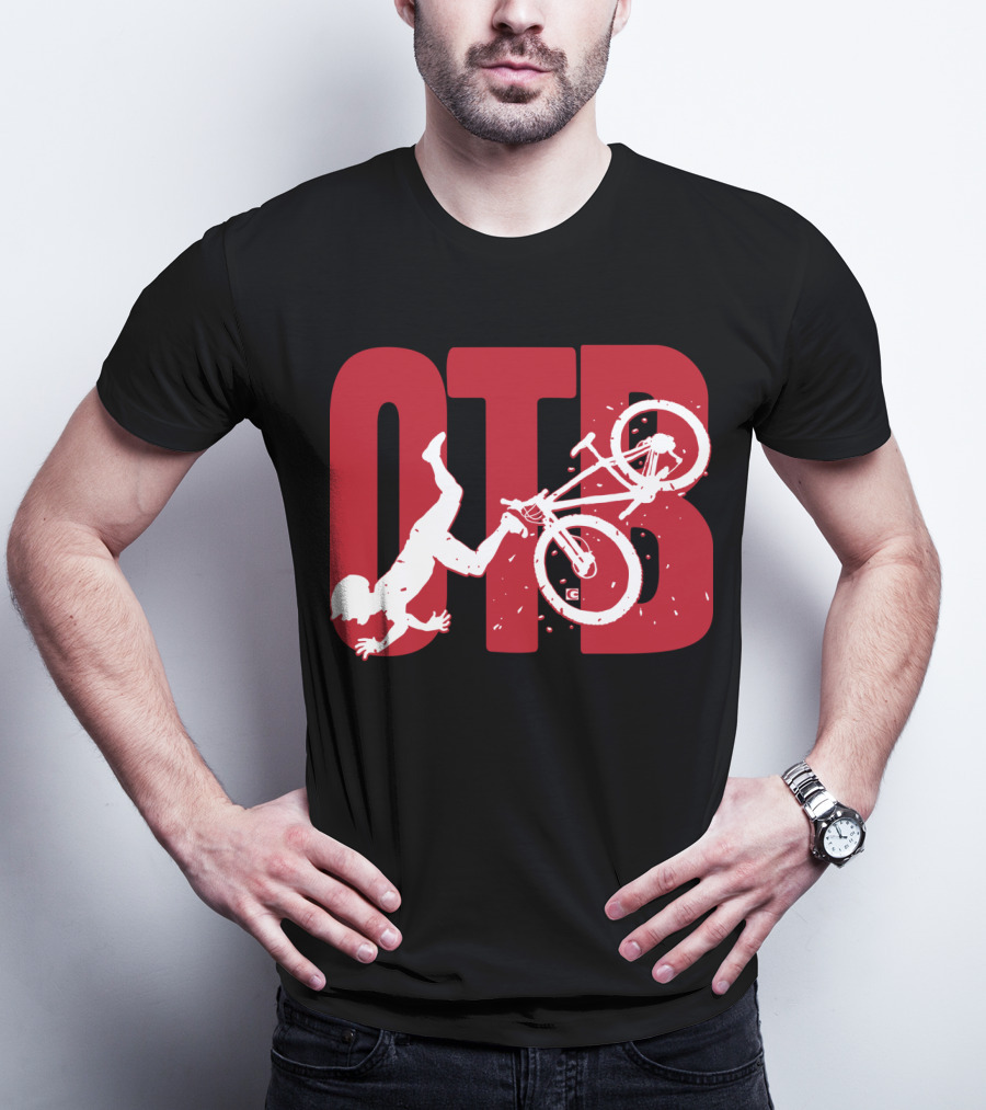 OTB Over The Bar Cyclist Flip Stunt T-Shirt