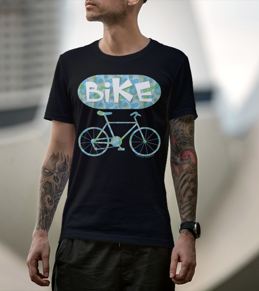 BiKE Oval Vintage Bicycle T-Shirt