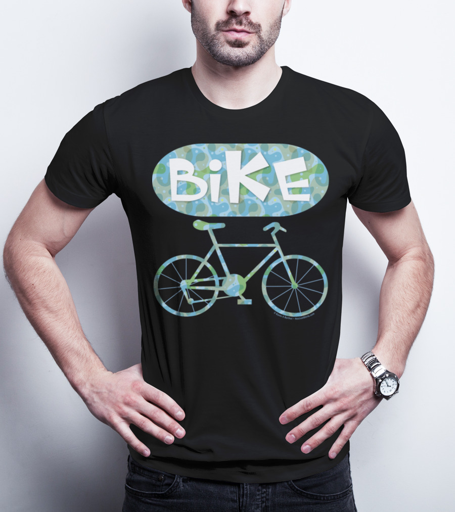BiKE Oval Vintage Bicycle T-Shirt