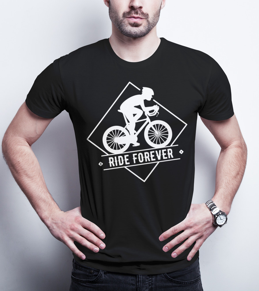 Riding Enthusiast Ride Forever Cycling Journey T-Shirt