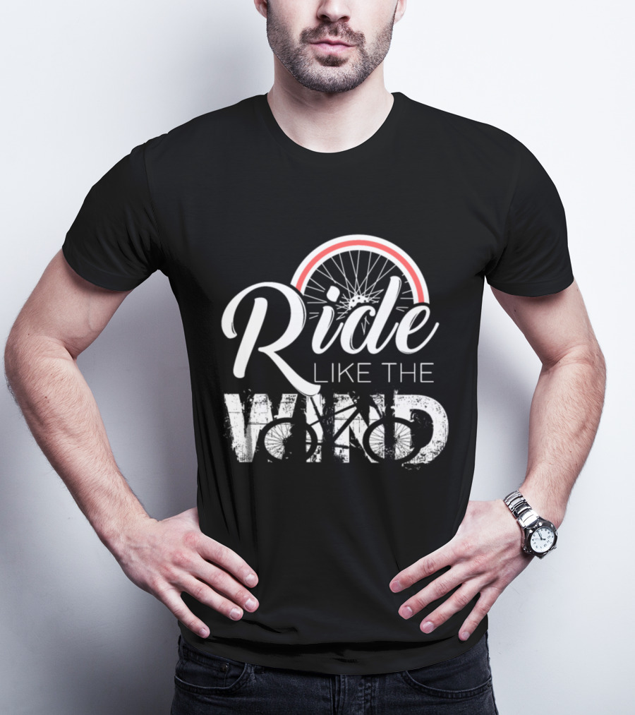 Ride Like The Wind Fast Bicycle Wheel Elements T-Shirt
