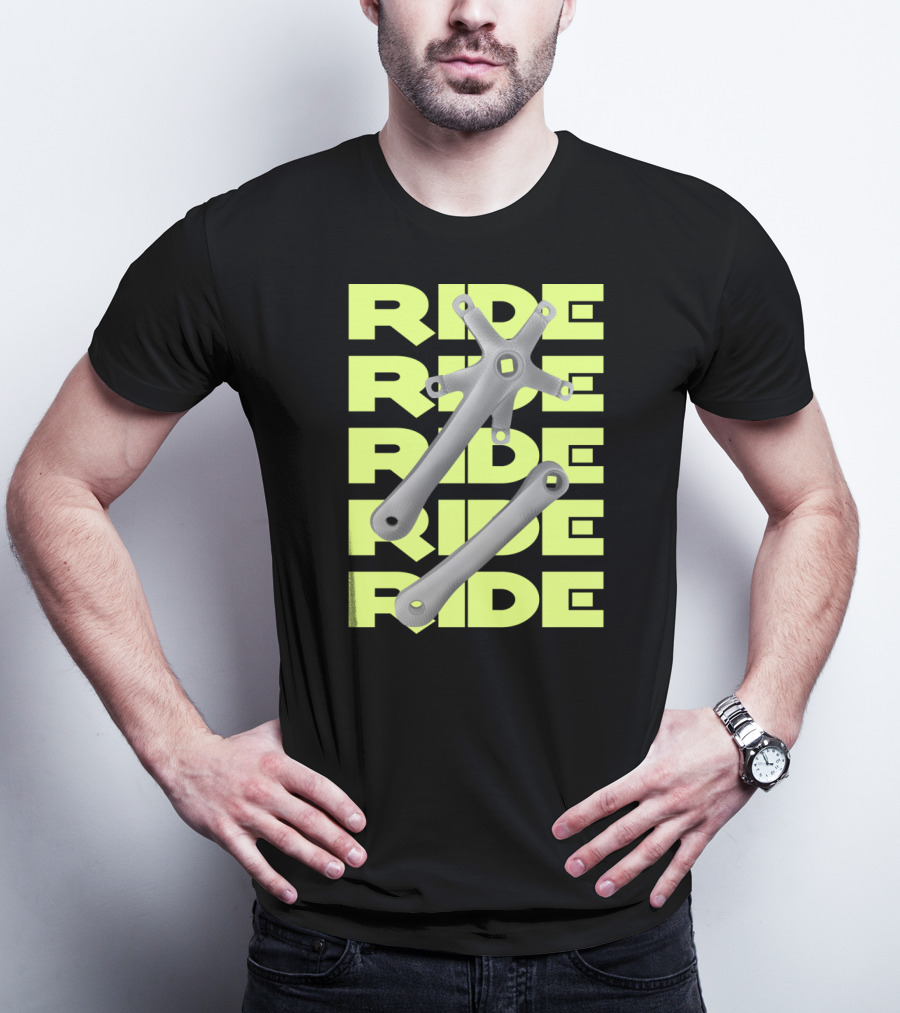RIDE Square Taper Bike Crankset T-Shirt