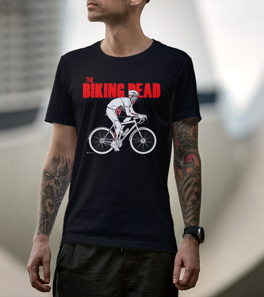 The Biking Dead Zombie Cyclist T-Shirt