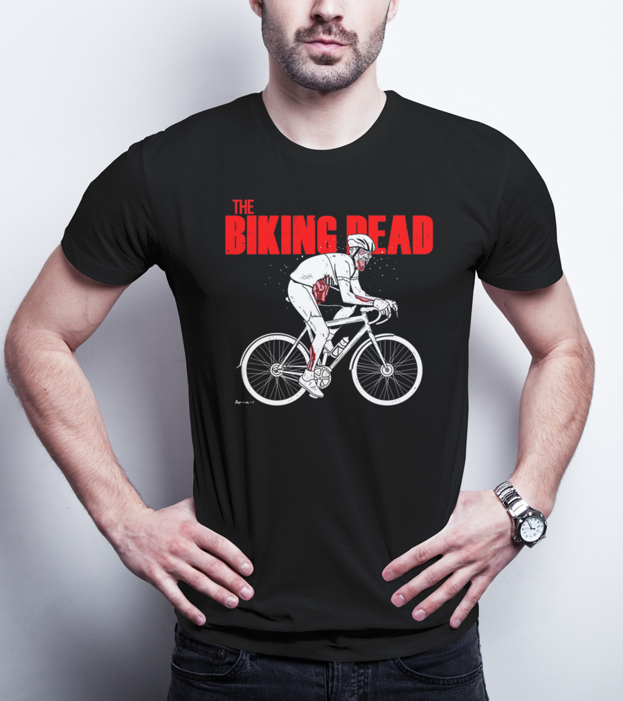 The Biking Dead Zombie Cyclist T-Shirt