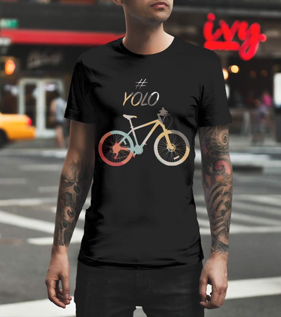 YOLO Colorful Bicycle T-Shirt