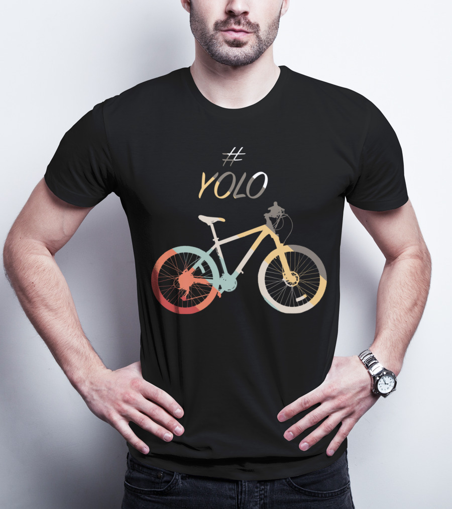 YOLO Colorful Bicycle T-Shirt