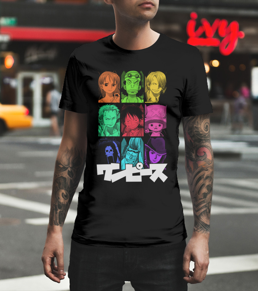 One Piece Crew Characters In Vibrant Colors T-Shirt