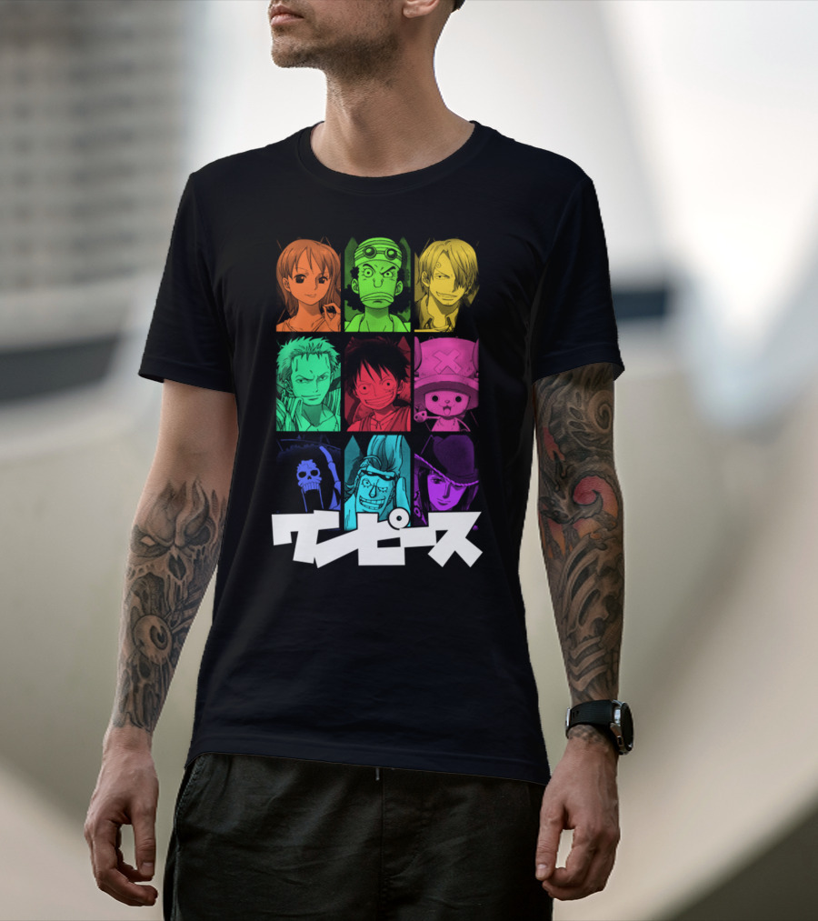 One Piece Crew Characters In Vibrant Colors T-Shirt