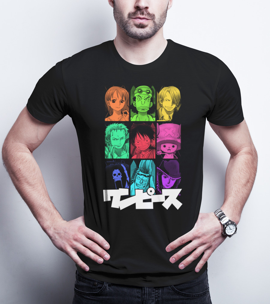 One Piece Crew Characters In Vibrant Colors T-Shirt