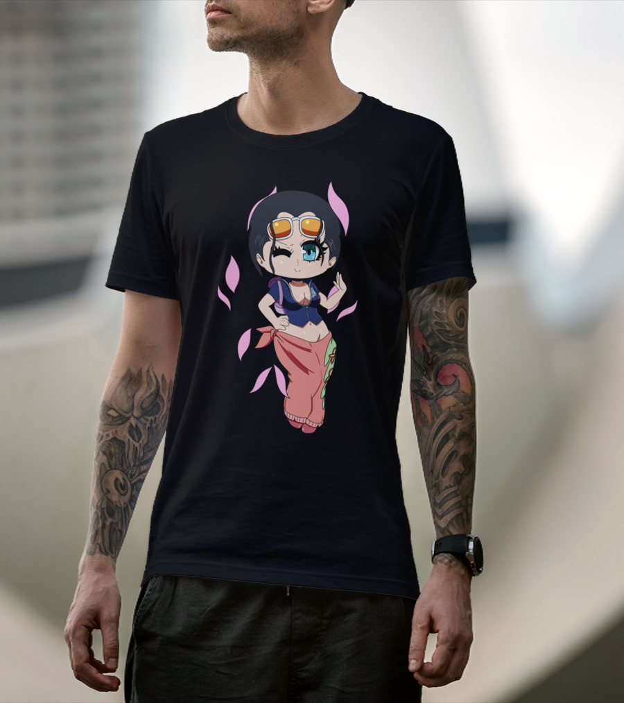 Demon Child Chibi Cute Character With Sunglasses And Pink Accents T-Shirt