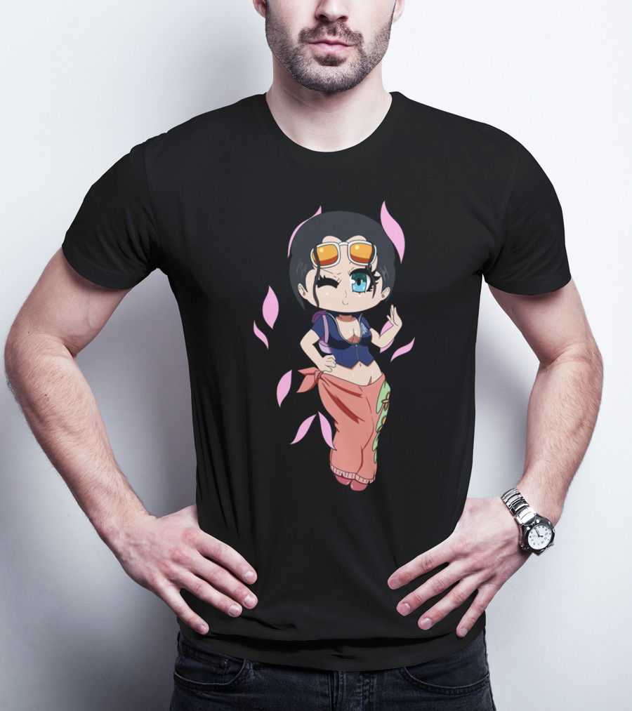 Demon Child Chibi Cute Character With Sunglasses And Pink Accents T-Shirt