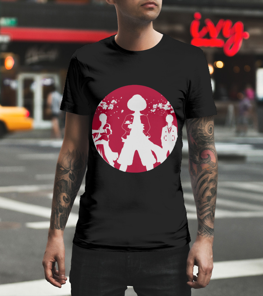 Samurai Champloo Japan Piece Cherry Blossoms Silhouette Scene T-Shirt