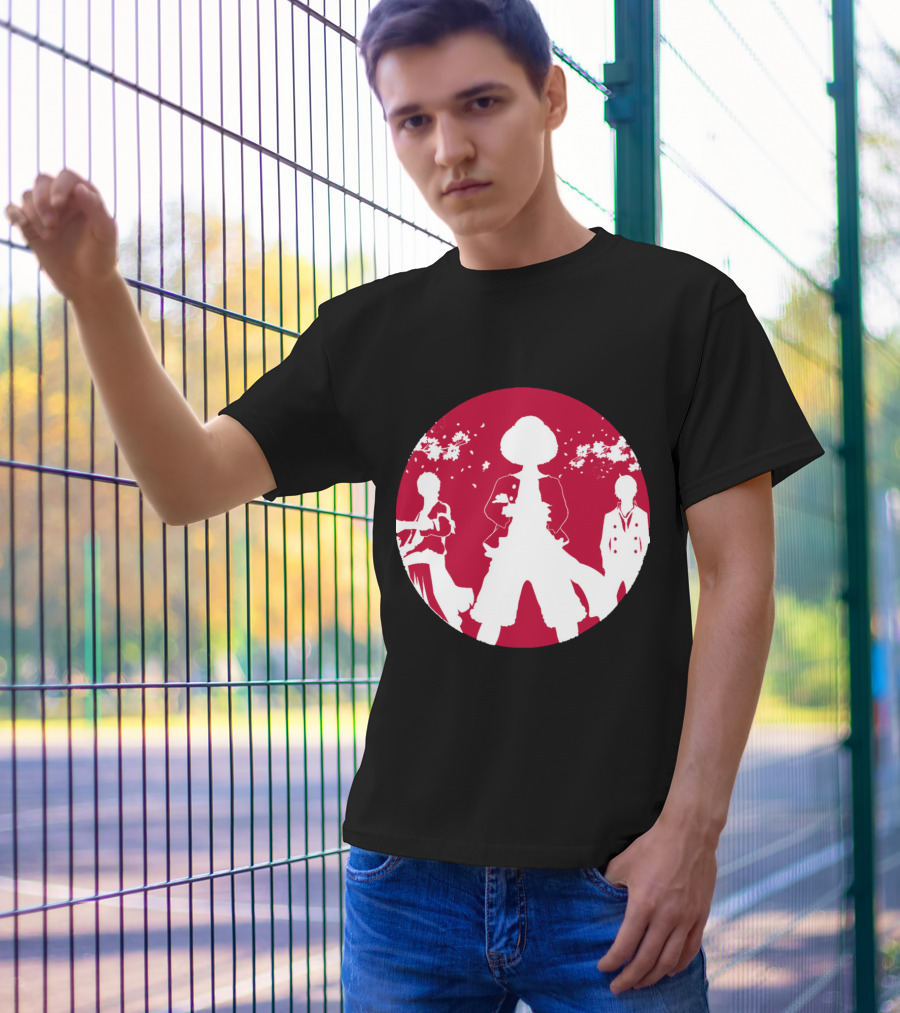 Samurai Champloo Japan Piece Cherry Blossoms Silhouette Scene T-Shirt
