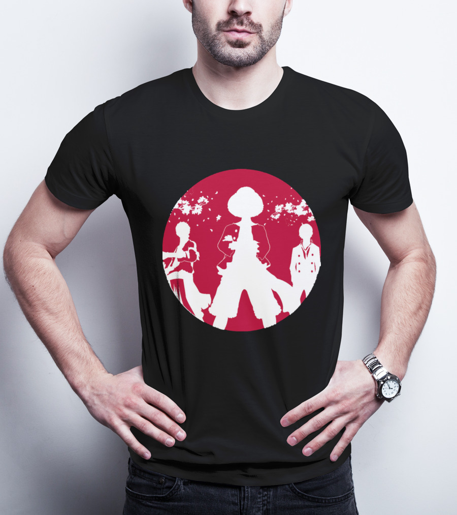 Samurai Champloo Japan Piece Cherry Blossoms Silhouette Scene T-Shirt