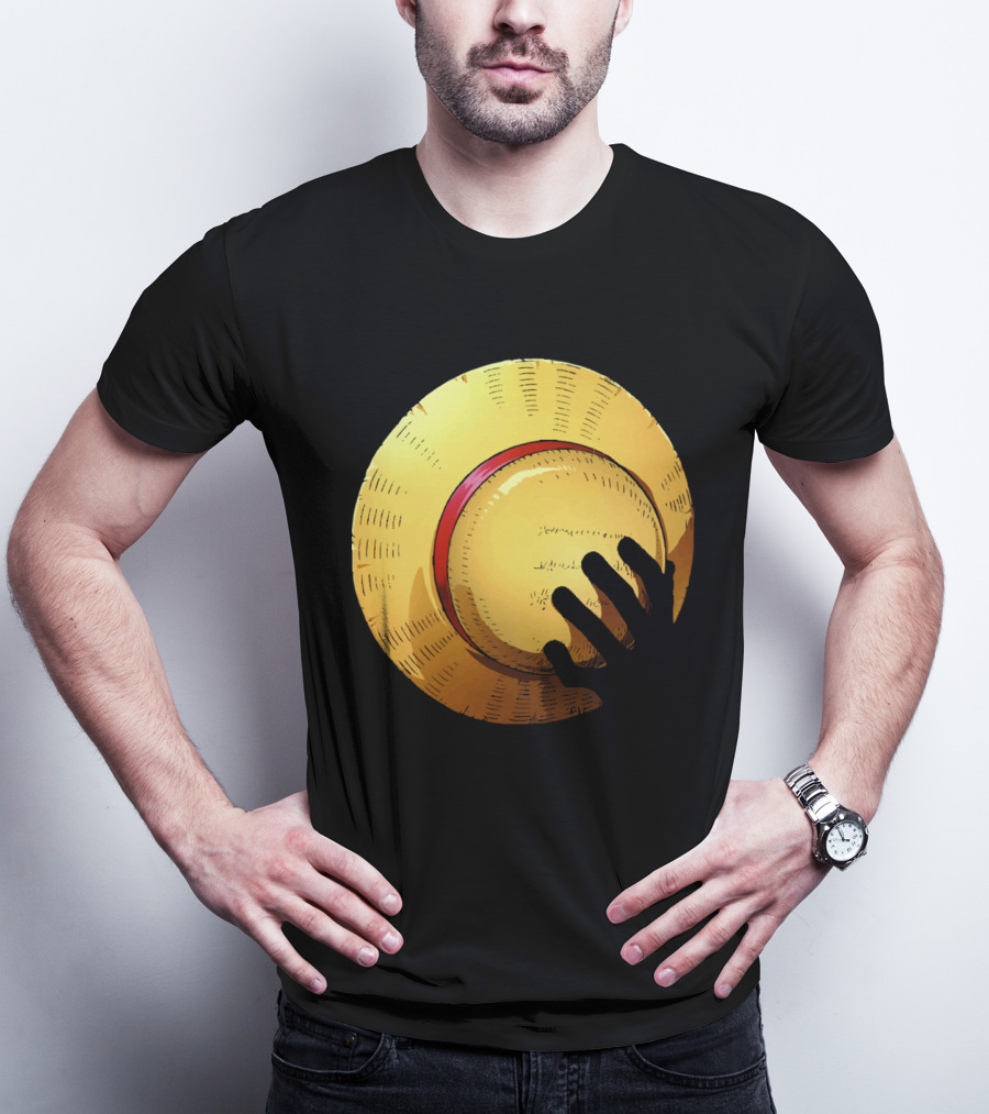 KEEP THE HAT Straw Hat Hand T-Shirt