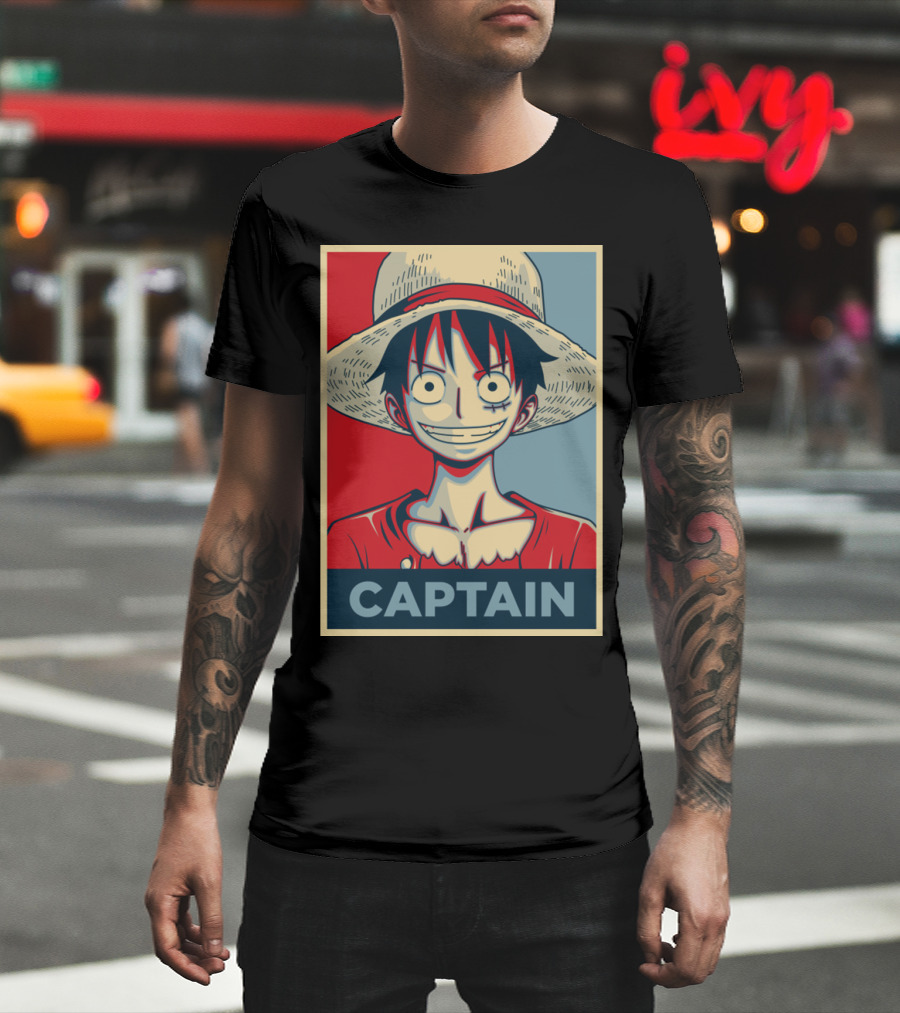 Luffy Captain Straw Hat T-Shirt